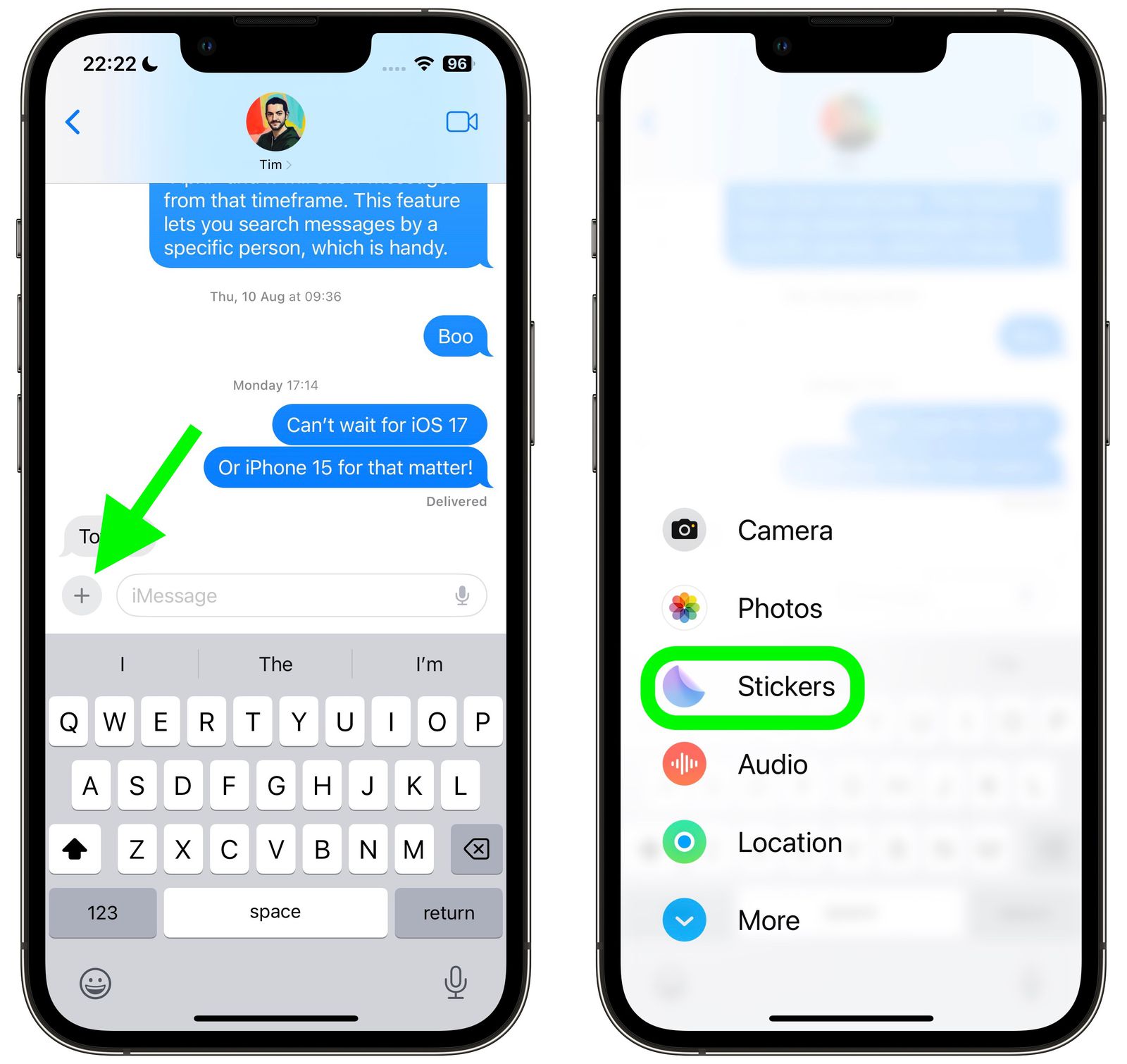 iOS 17: How to Add Effects to Stickers in Messages - MacRumors