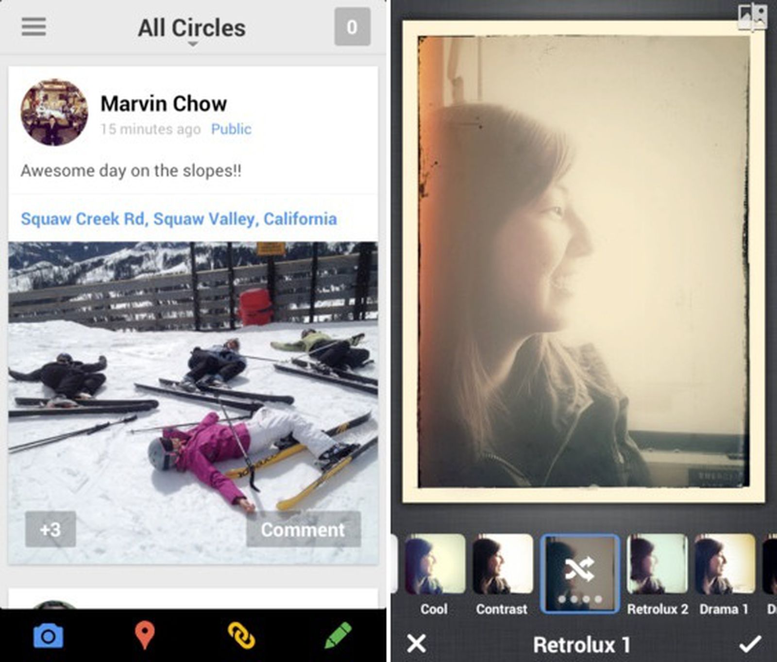 Google+ for iOS Updated with Profile Redesign and Photo Filters - MacRumors