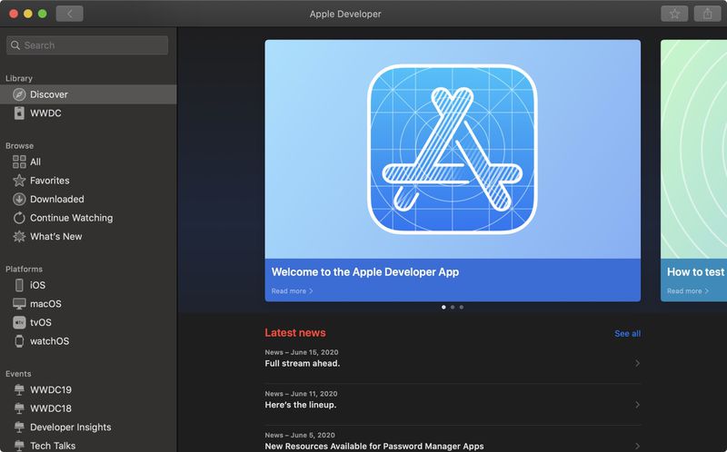 Apple Brings Apple Developer App to Mac Ahead of WWDC - MacRumors