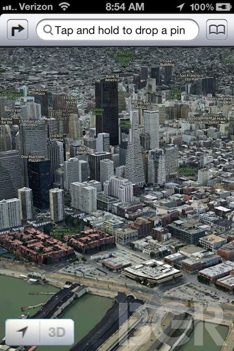 Composite Mockup of iOS 6 Maps App Based on Purported Leaked ...