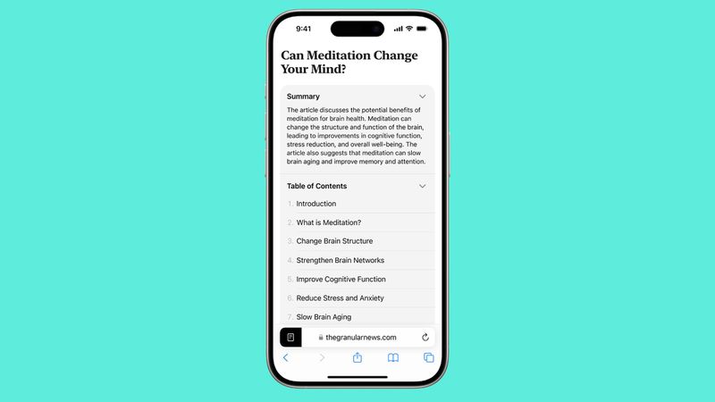 iOS 18: How to Use the Redesigned Reader Mode in Safari - MacRumors