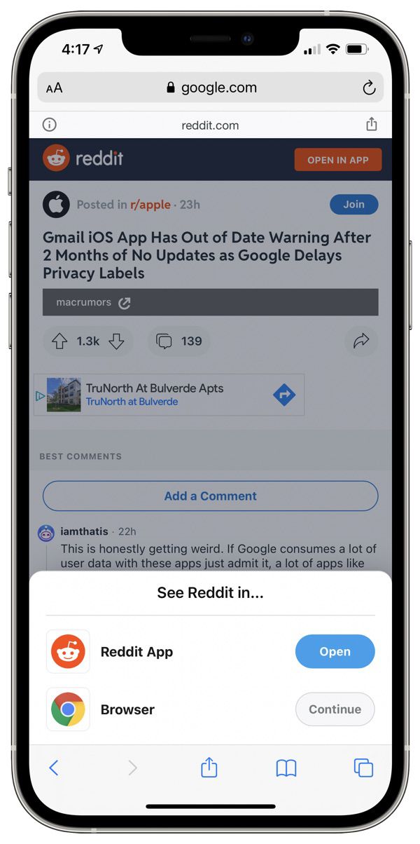 How to Disable Reddit's Annoying 'Open in App' Safari Popup - MacRumors