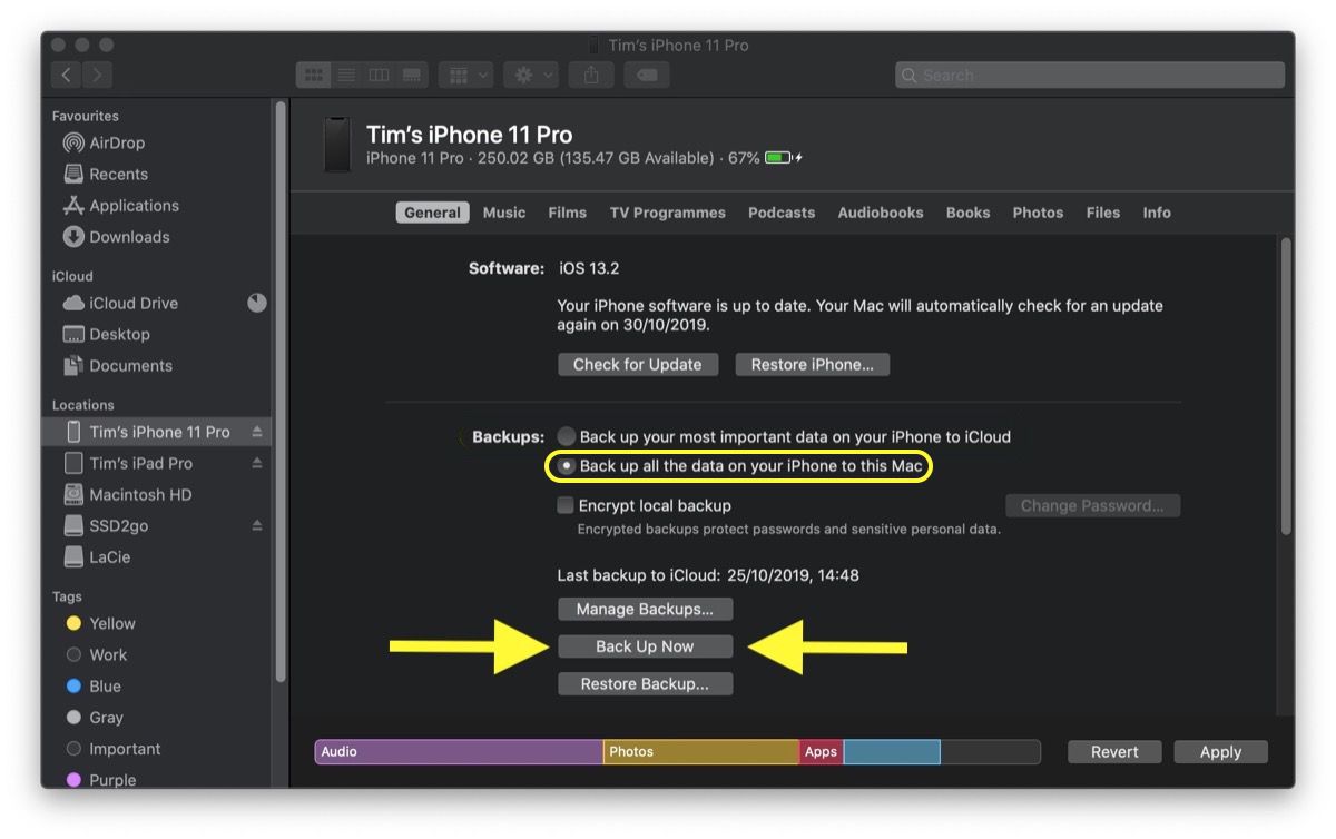 How to Back Up Your iPhone or iPad to a Mac - MacRumors