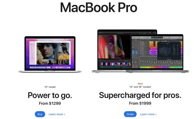 Apple Ditches Intel Chips for MacBook Pro With Lineup Featuring M1, M1 ...