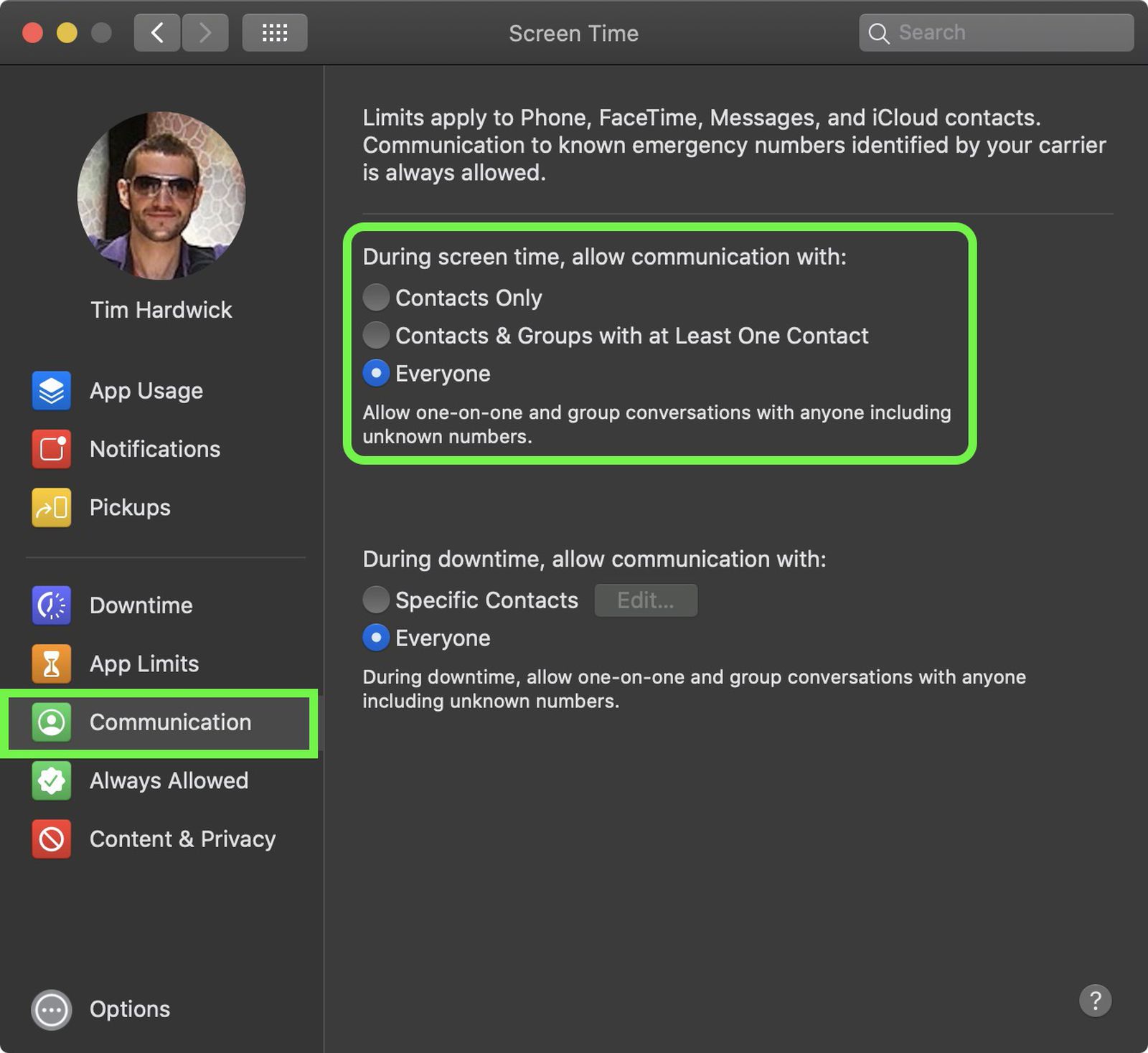 How to Set Communication Limits on Your Child's Allowed Screen Time and ...