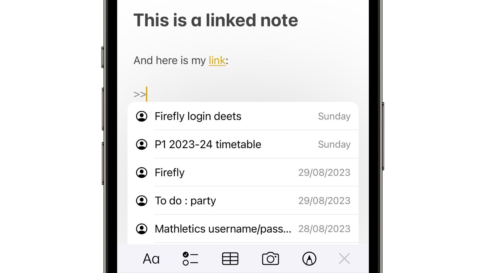iOS 17: How to Create Links Between Apple Notes - MacRumors
