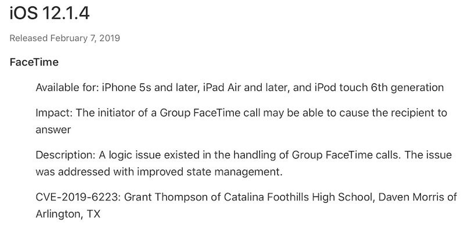 Texas Software Engineer Daven Morris Also Reported FaceTime Bug to ...