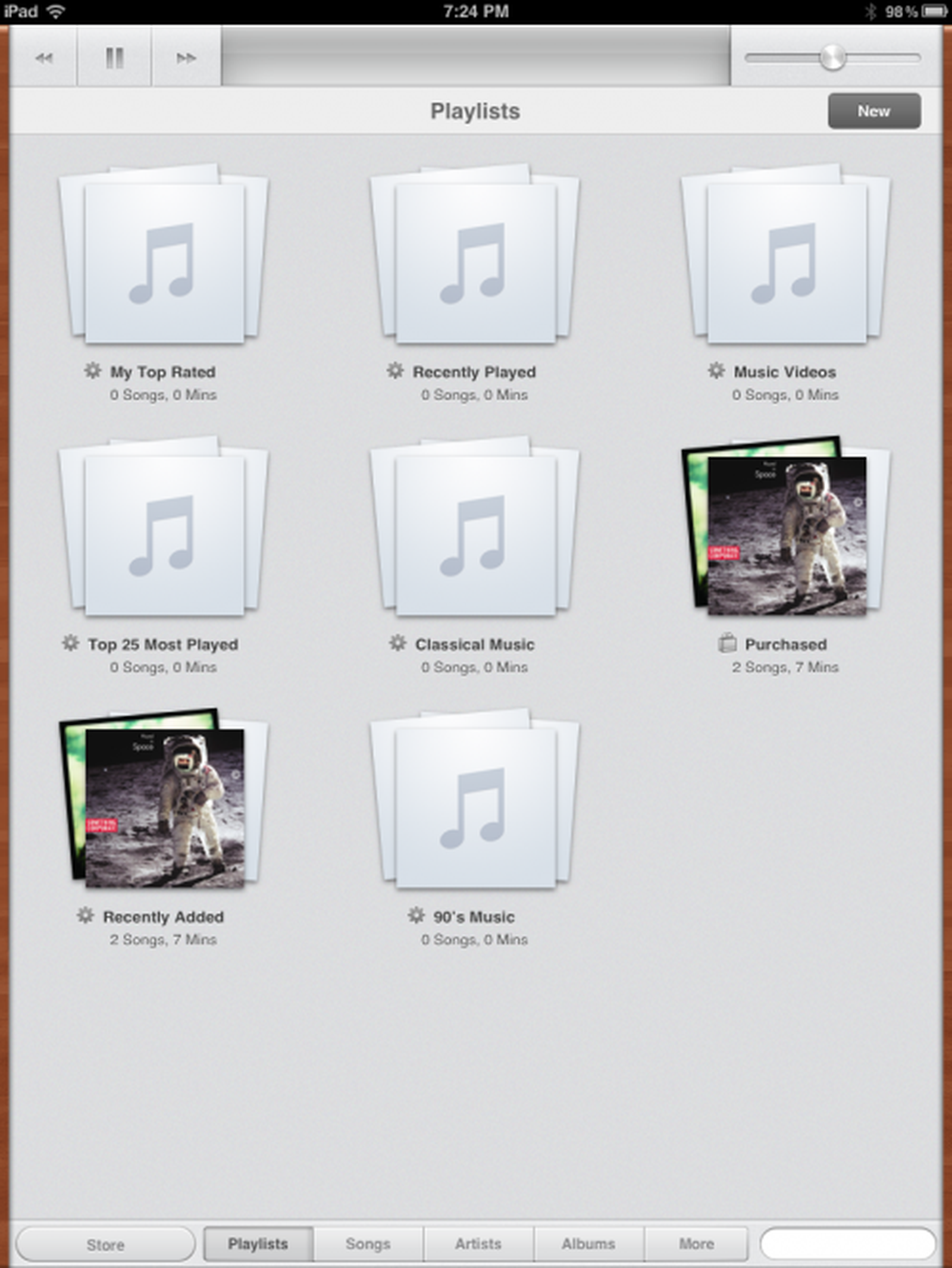 Screenshot of iOS 5's New iPad Music App - MacRumors