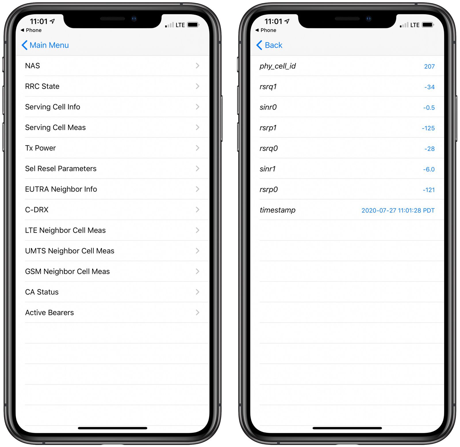 iOS 14 Includes Redesigned Field Test Mode - MacRumors