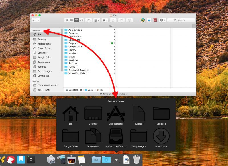 How To Add A Recent Or Favorite Items Stack To Your Macs Dock Macrumors