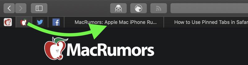 How to Use Pinned Tabs in Safari Browser on Mac - MacRumors