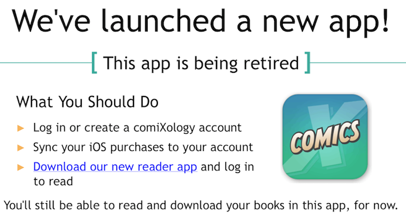 ComiXology Retires App, Debuts New Read-Only Version After Amazon Purchase - MacRumors