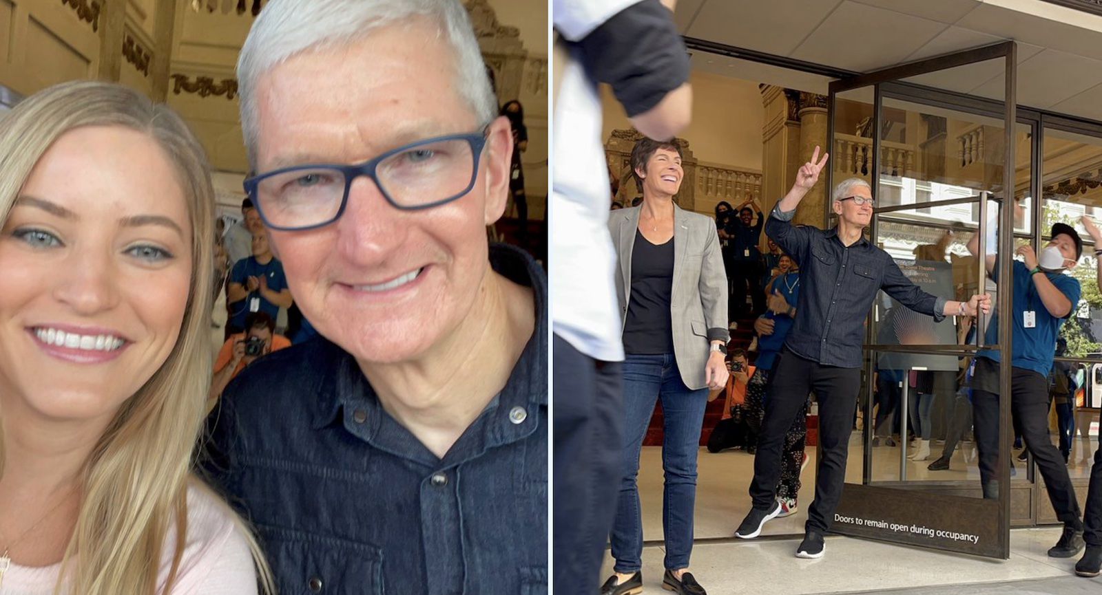 Tim Cook Attends Grand Opening of Apple Store in Downtown Los Angeles ...