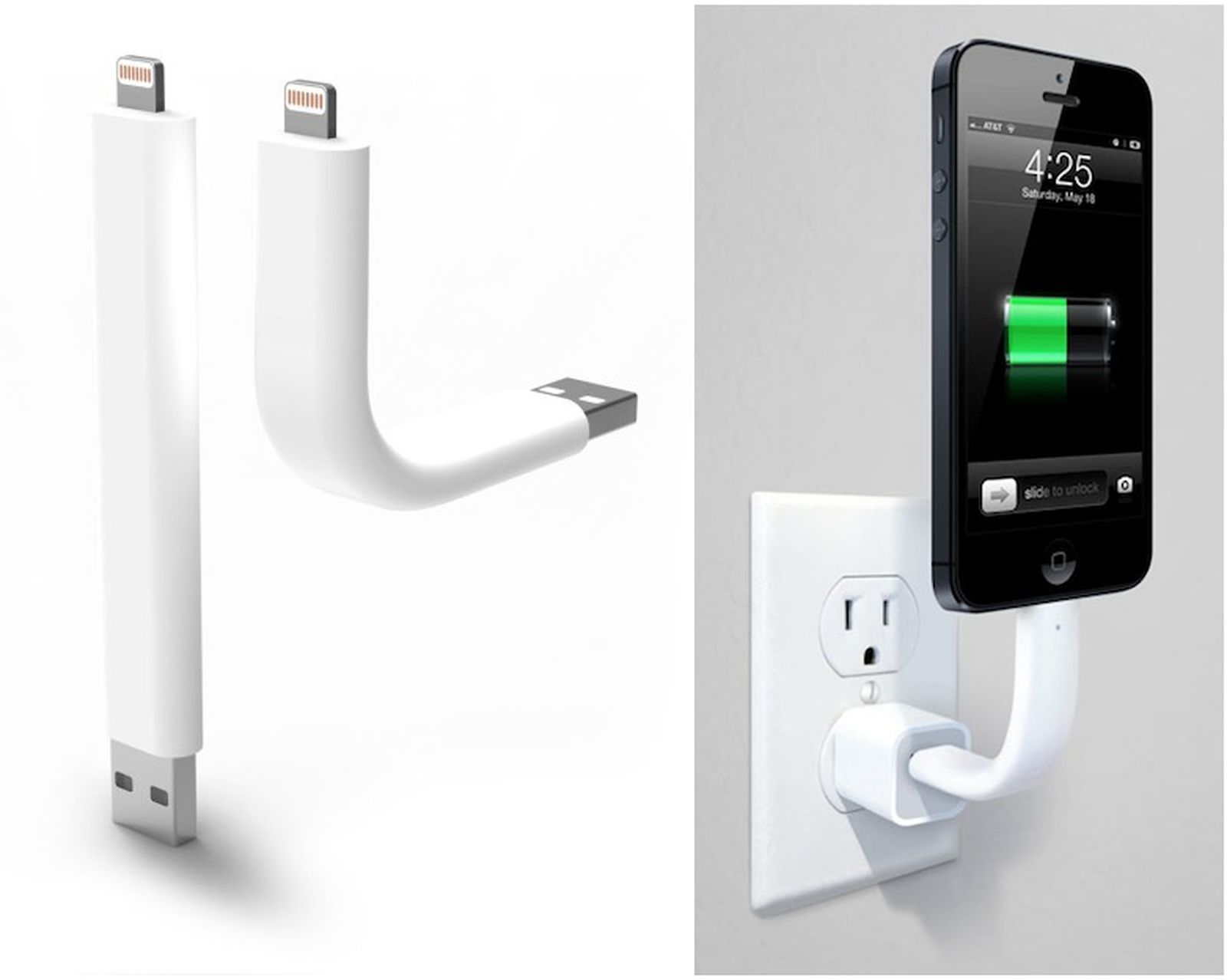 'Trunk' Posable Lightning Cable Doubles as iPhone Stand - MacRumors