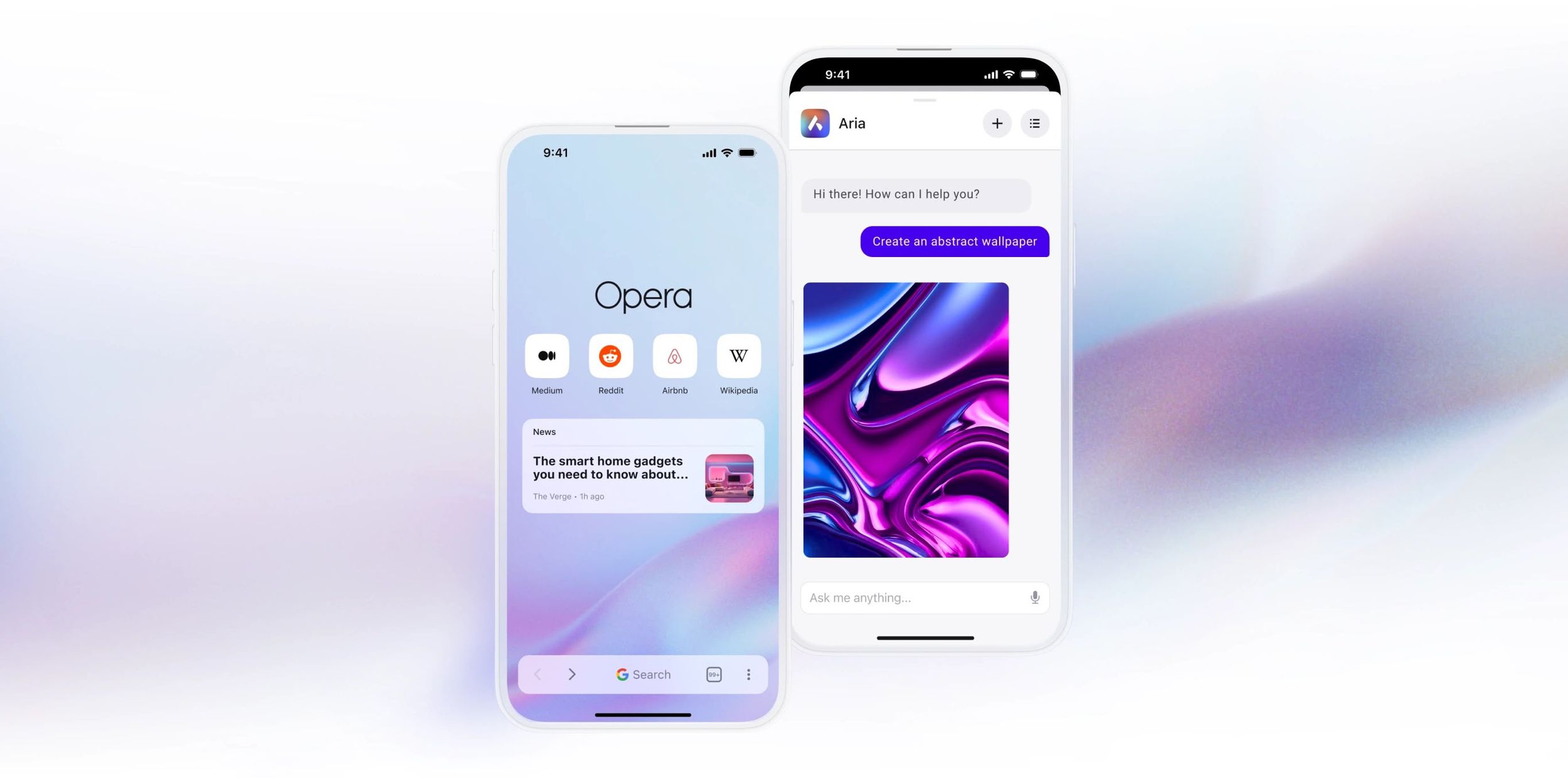 Opera One Browser Launches On Ios With Aria Ai Integration Voice Input