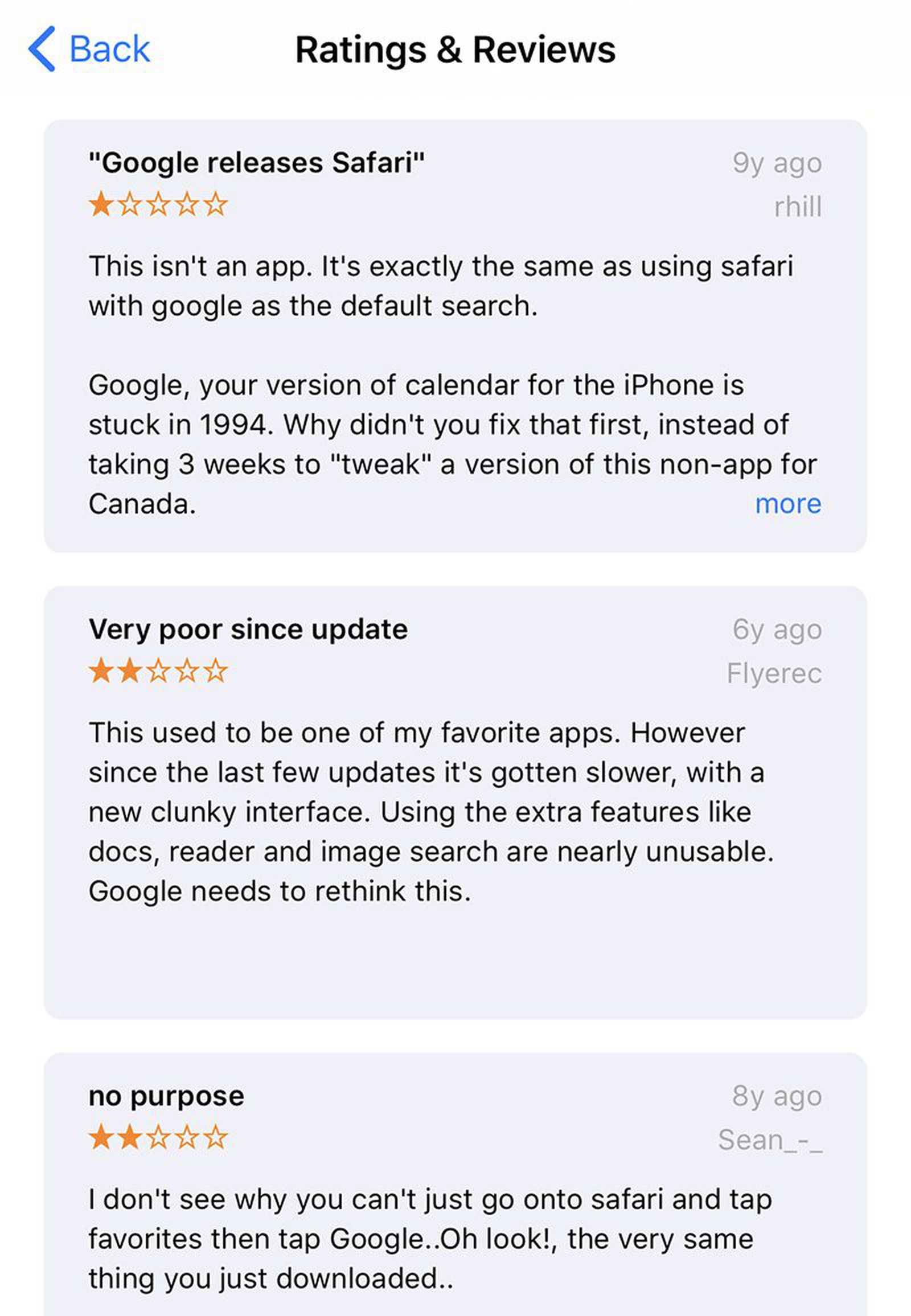 App Store Surfacing Old Reviews From as Early as 2008 for Some Users ...