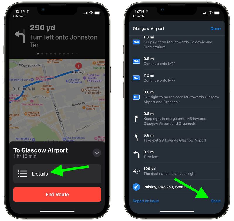 How to Get a List of Directions in Apple Maps - MacRumors