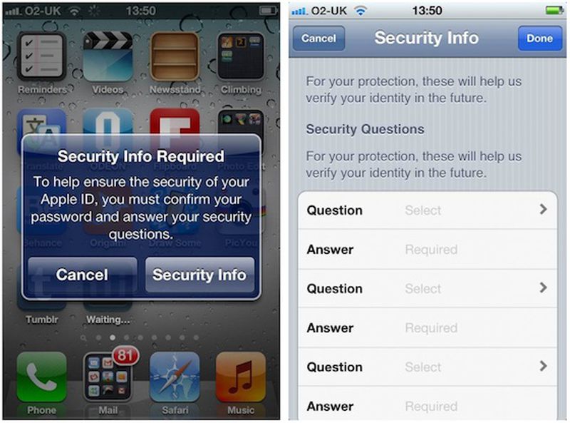 Apple Enhancing Apple ID Safety by Enforcing Security Question ...