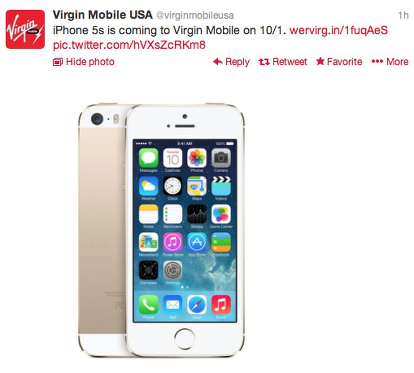Virgin Mobile USA to Launch iPhone 5s and iPhone 5c on October 1 ...