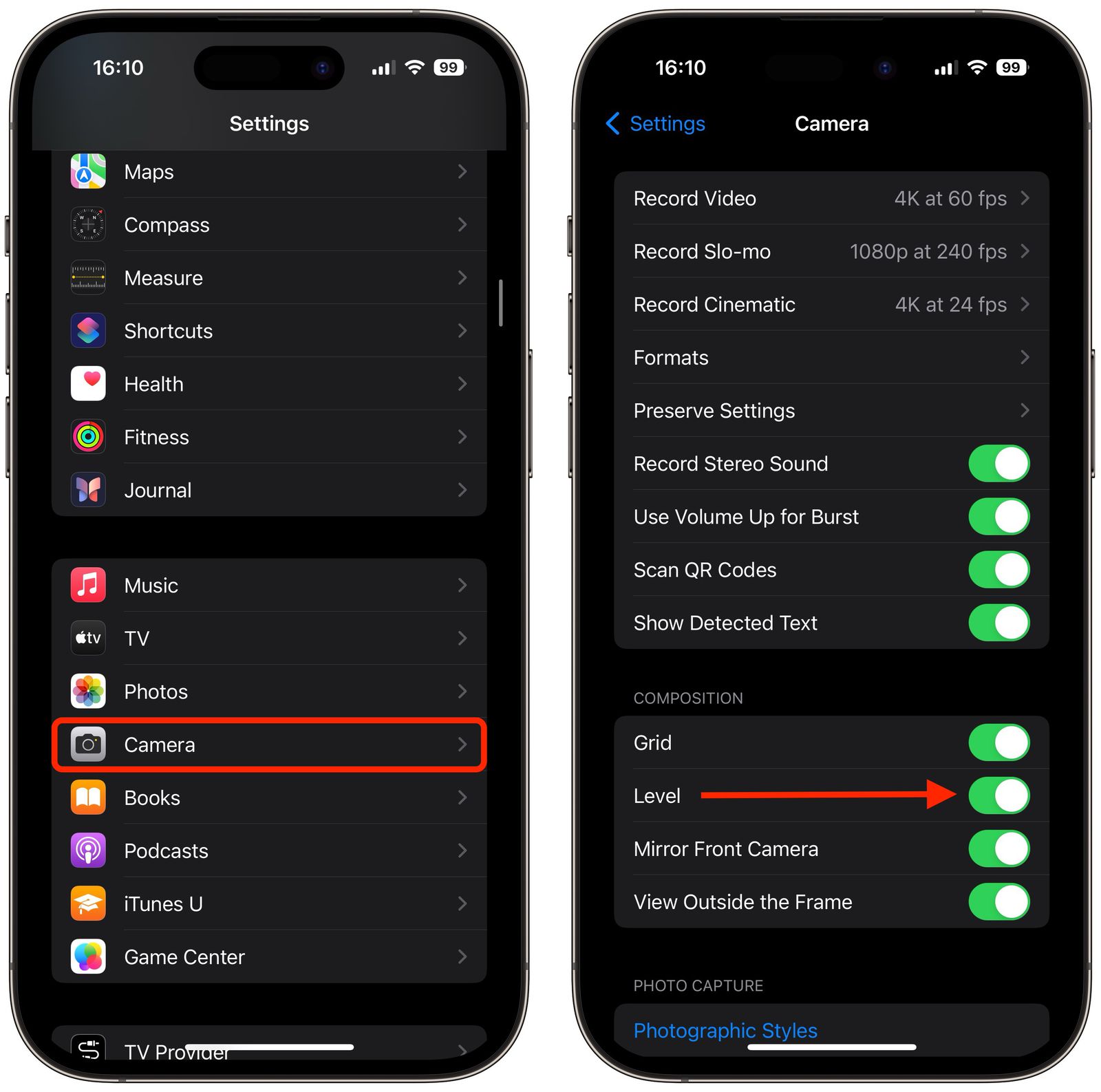 How to Use Your iPhone's Hidden Camera Level Tool - MacRumors