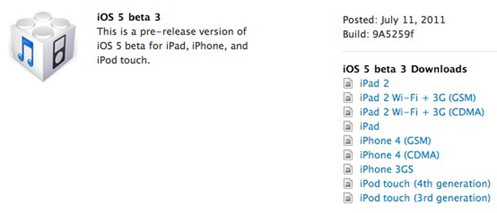 Apple Releases iOS 5 Beta 3 to Developers - MacRumors