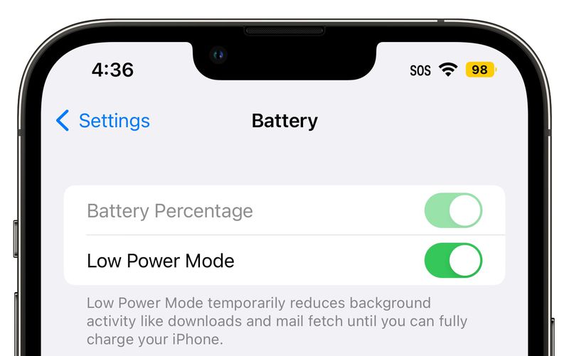 Latest iOS 16 Beta Updates Battery Percentage Options in Low Power Mode ...