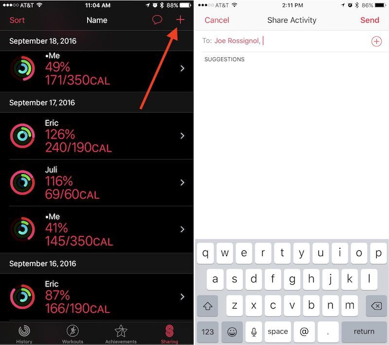 watchOS 3: How to Share Activity With Your Friends - MacRumors