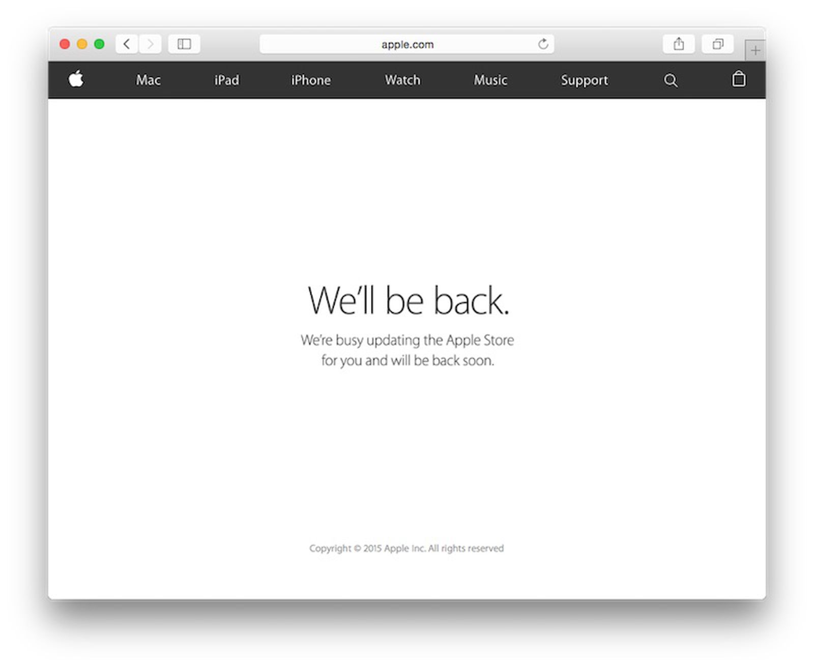 Apple Online Store Goes Down Ahead of 'Spring Forward' Media Event ...
