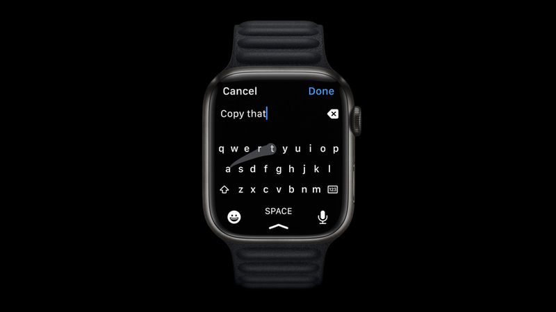 Apple Watch Series 7 Larger Display Allows for Full On-Screen Keyboard ...