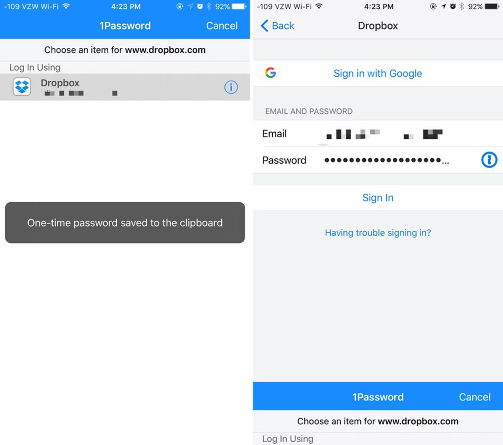 1Password For IOS Updated With Auto Copy Feature To Make One Time 1Password For IOS Updated With Auto Copy Feature To Make One Time