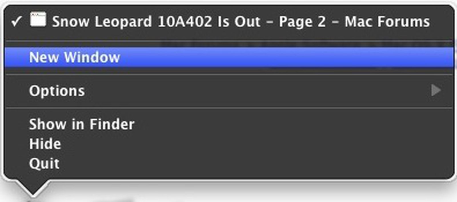 OS X Snow Leopard 10A402 Brings Visual Tweaks and Other Enhancements - MacRumors