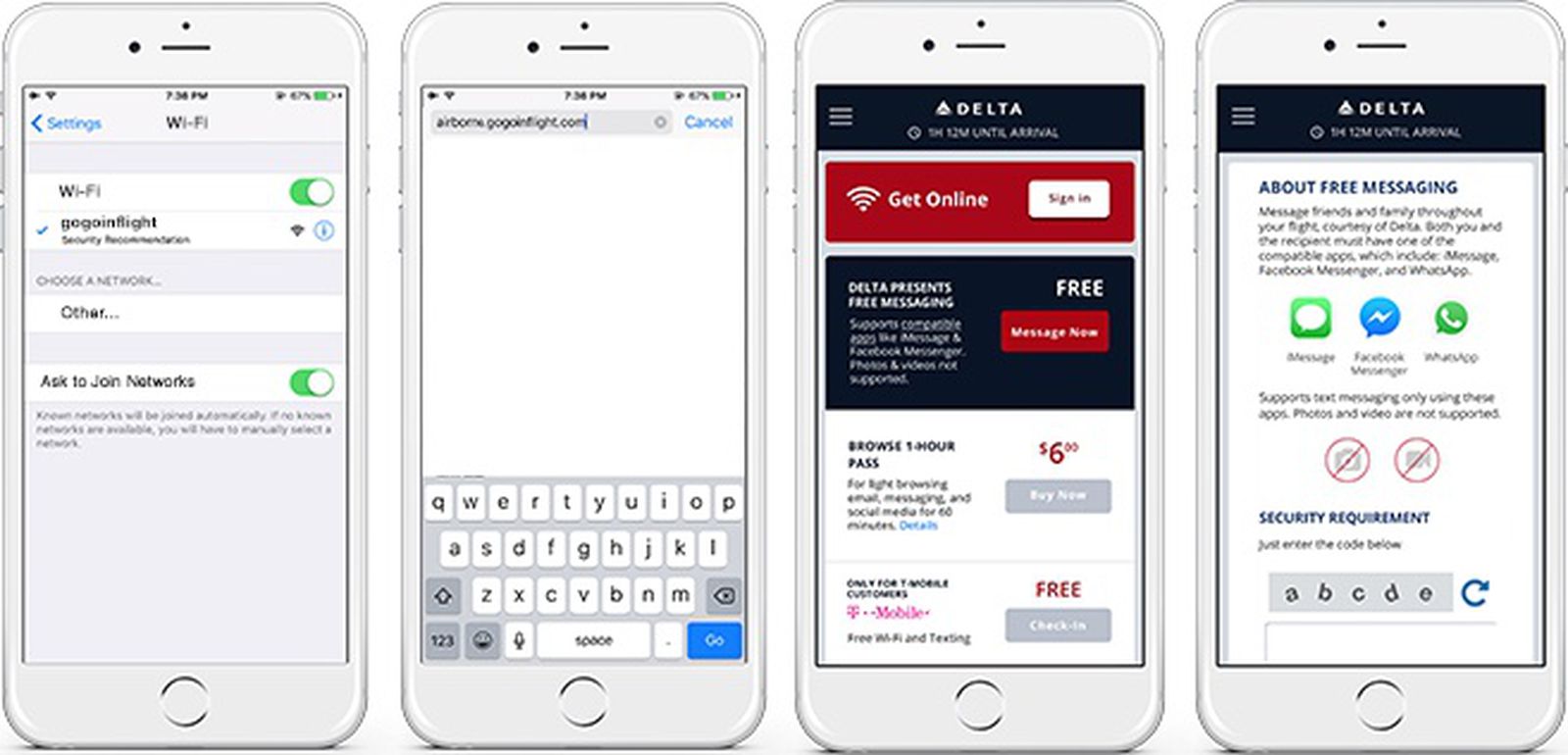 Delta to Offer Free In-Flight Access to iMessage, WhatsApp, and ...