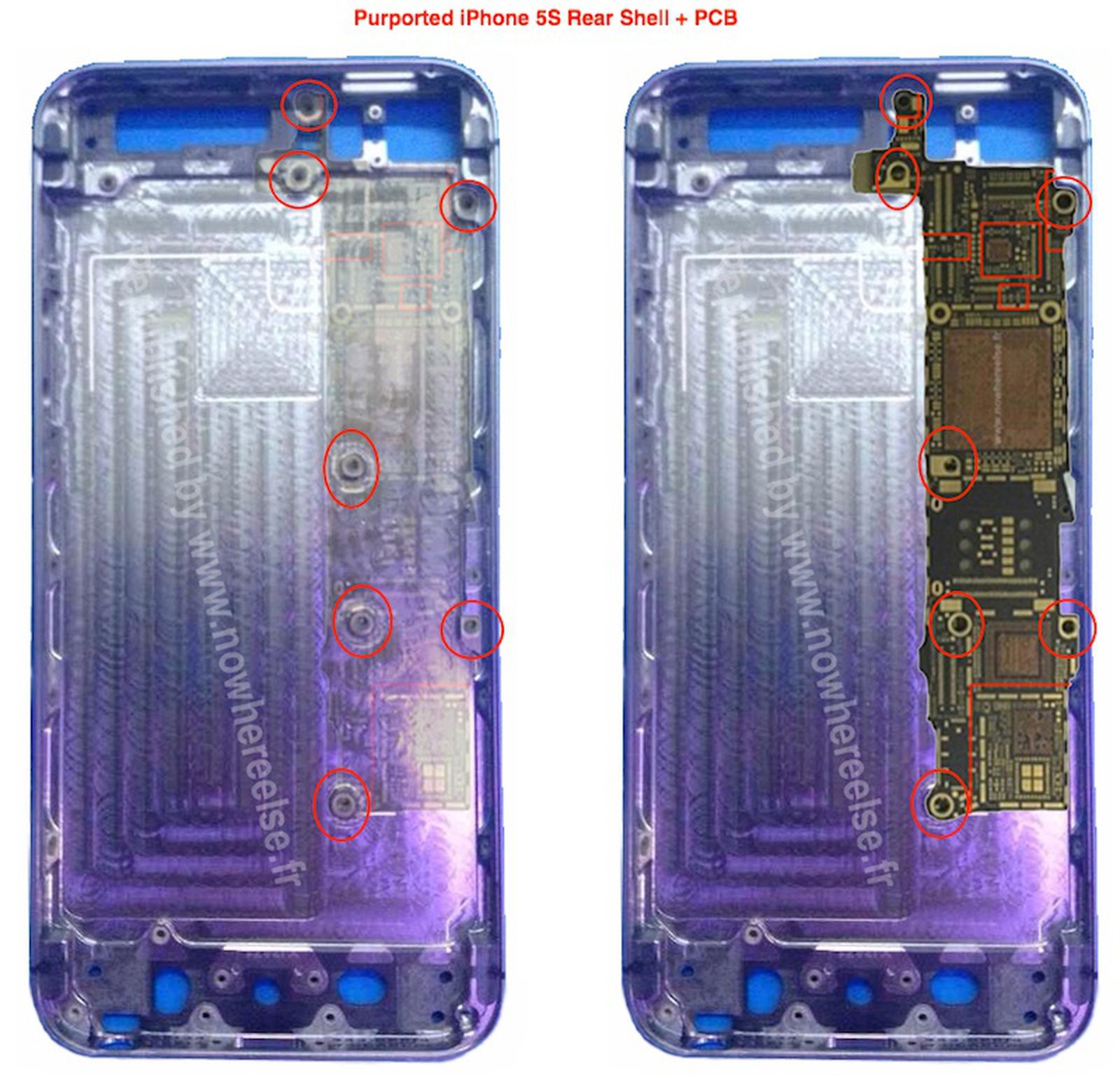 iPhone 5S Changes Highlighted in New Rear Shell Comparison Photos ...