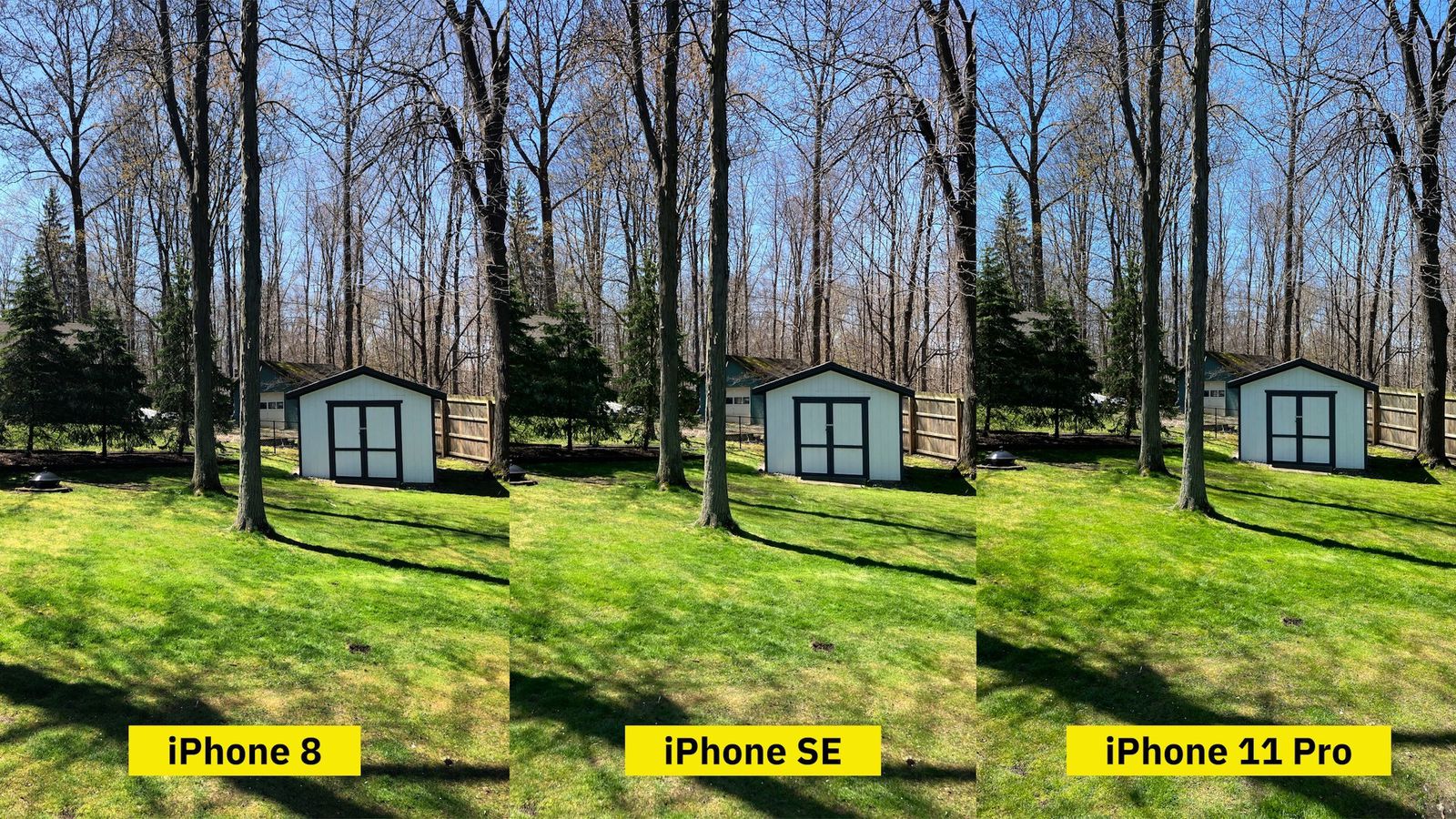 Camera Comparison: 2020 iPhone SE vs. iPhone 8 and iPhone 11 Pro ...