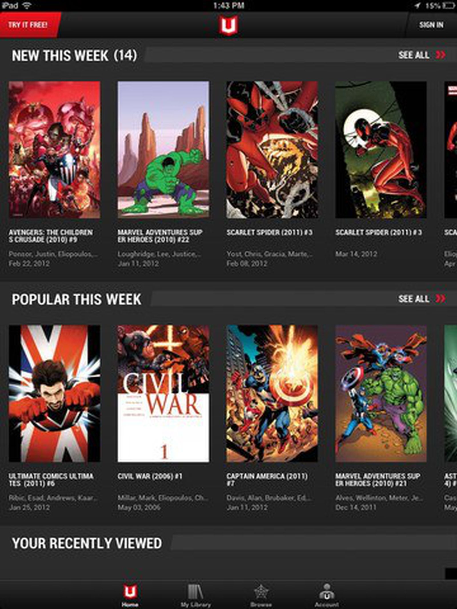 'Marvel Unlimited' Comic Subscription Service Launches on iOS - MacRumors