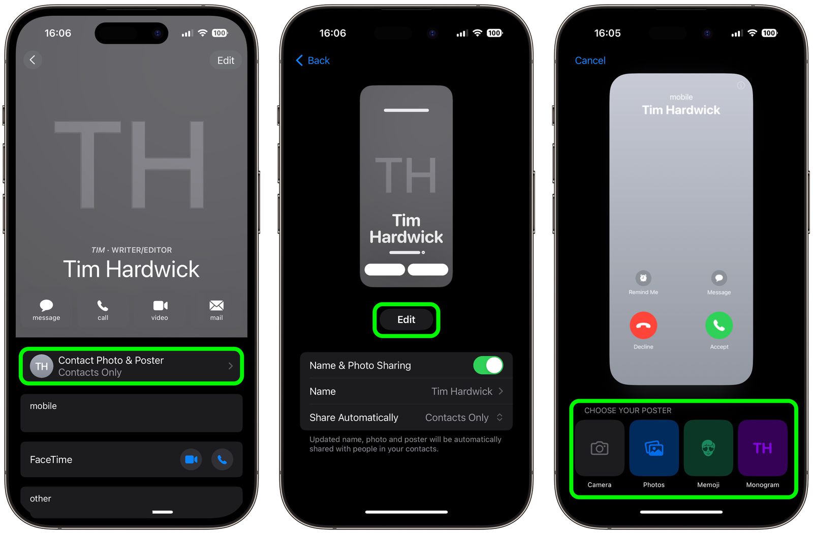 How to Create Your iPhone Contact Poster - MacRumors
