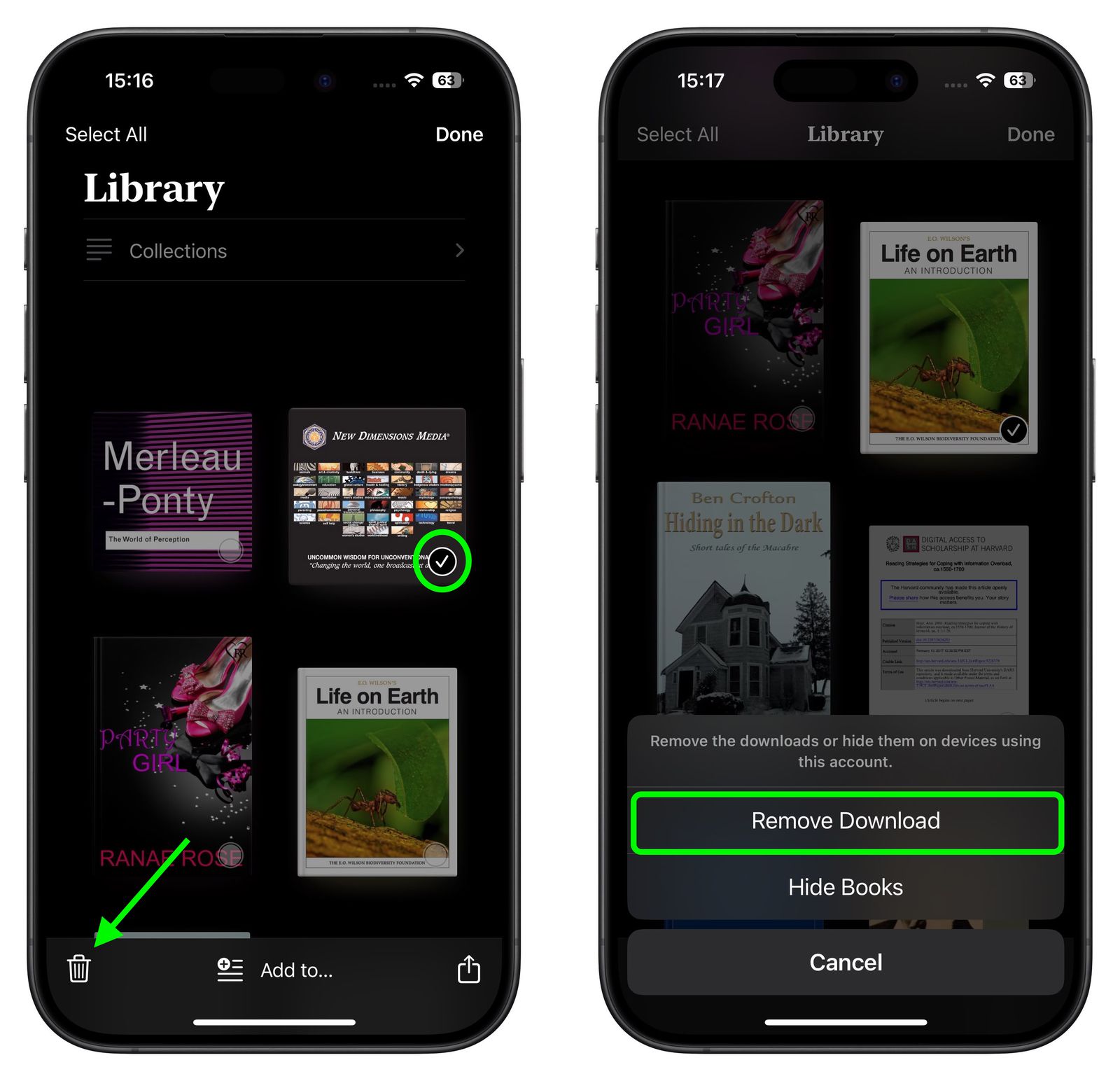 Delete Downloaded Books and Audiobooks on iPhone - MacRumors