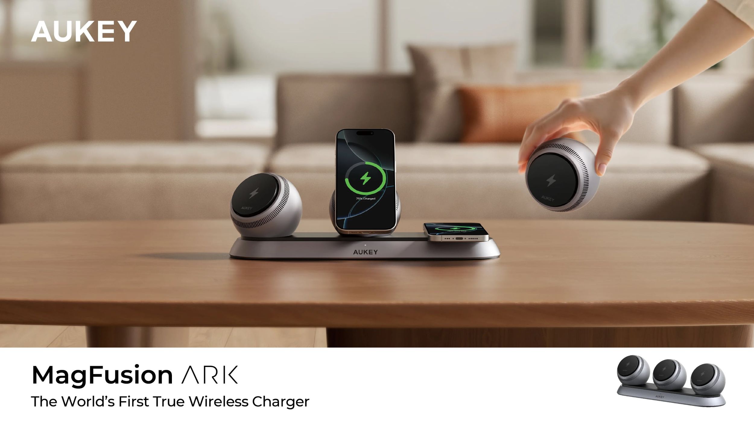 Aukey's MagFusion Ark Brings 25W Qi2.2 Charging With Detachable Power ...