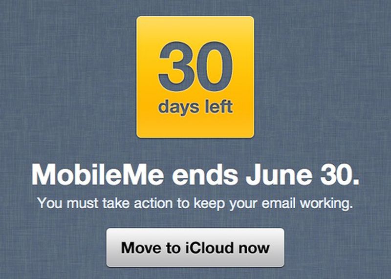Apple Sending Out 30-Day Reminders for MobileMe Discontinuation - MacRumors
