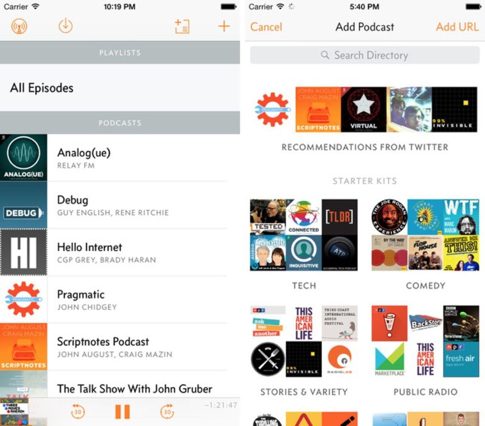 Relay FM Launches New iOS App, Overcast Goes Free and Adds Streaming ...