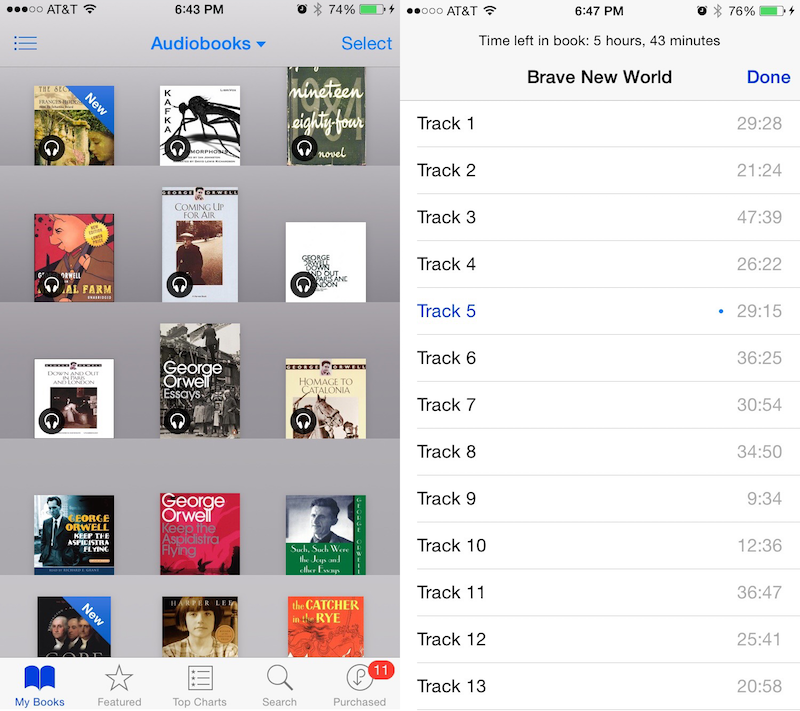 Apple Moves Audiobooks into iBooks App, Adds Chapter Select in iOS 8.4 ...