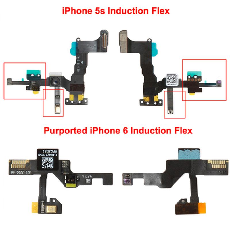 Home Button and Sensor Flex Cables From 4.7-Inch and 5.5-Inch iPhone 6 ...