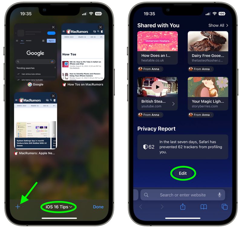 iOS 16: How to Create Favorites Within a Safari Tab Group - MacRumors