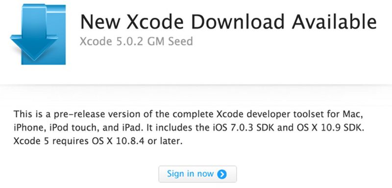 Apple Seeds Xcode 5.0.2 GM to Developers - MacRumors