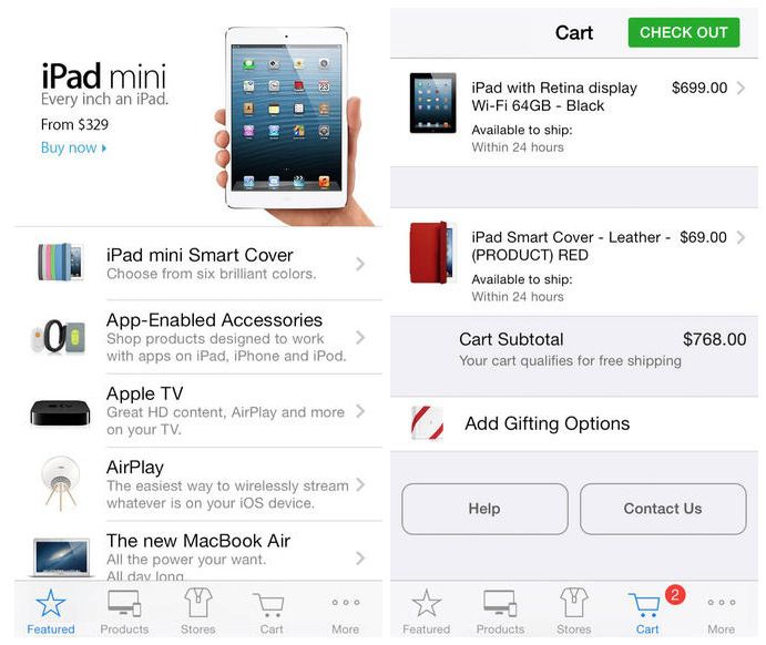 Apple Updates 'Apple Store' iOS App for iOS 7 - MacRumors
