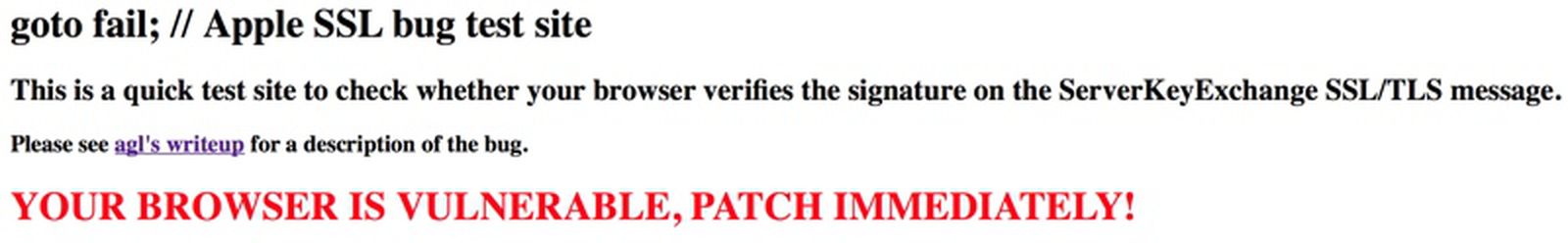 OS X Vulnerable to SSL Bug Patched in iOS 7.0.6 Update - MacRumors OS X Vulnerable to SSL Bug Patched in iOS 7.0.6 Update - MacRumors