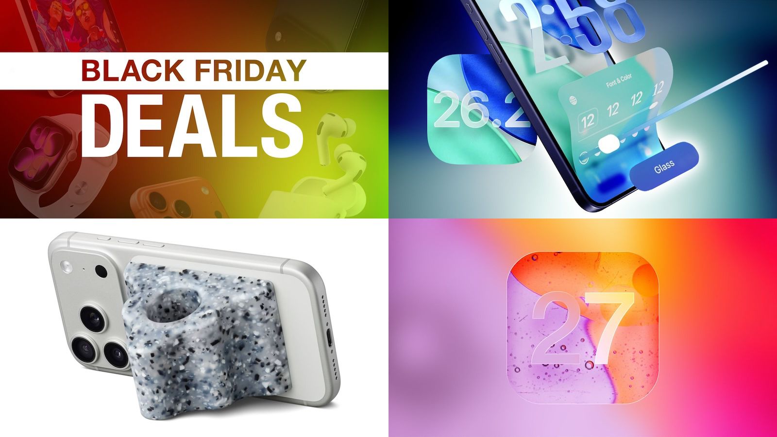 Top Stories: Black Friday Apple Deals, iOS 26.2 and iOS 27 Rumors, and ...