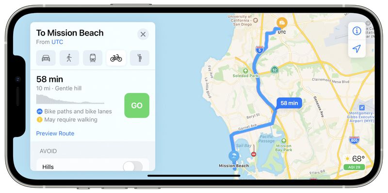 Apple Maps Cycling Directions Expand to Portland and San Diego - MacRumors