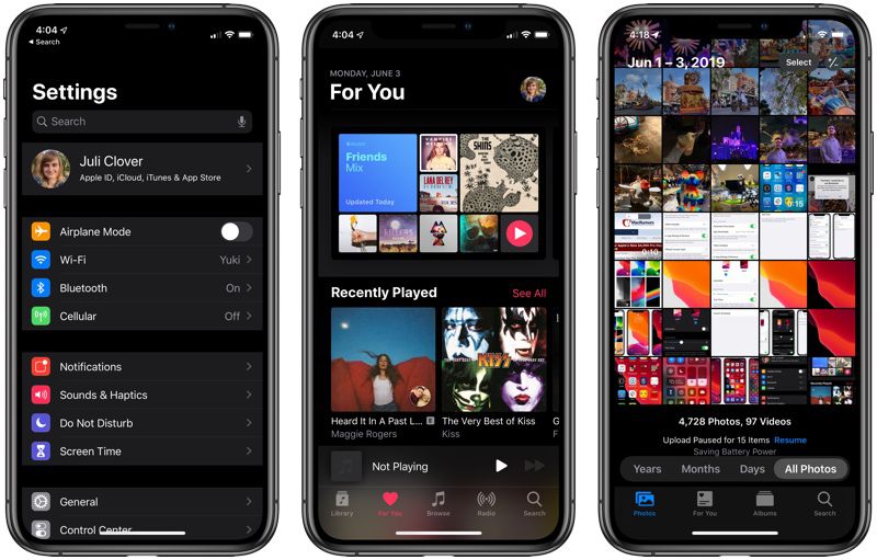 Dark Mode on iPhone and iPad - MacRumors