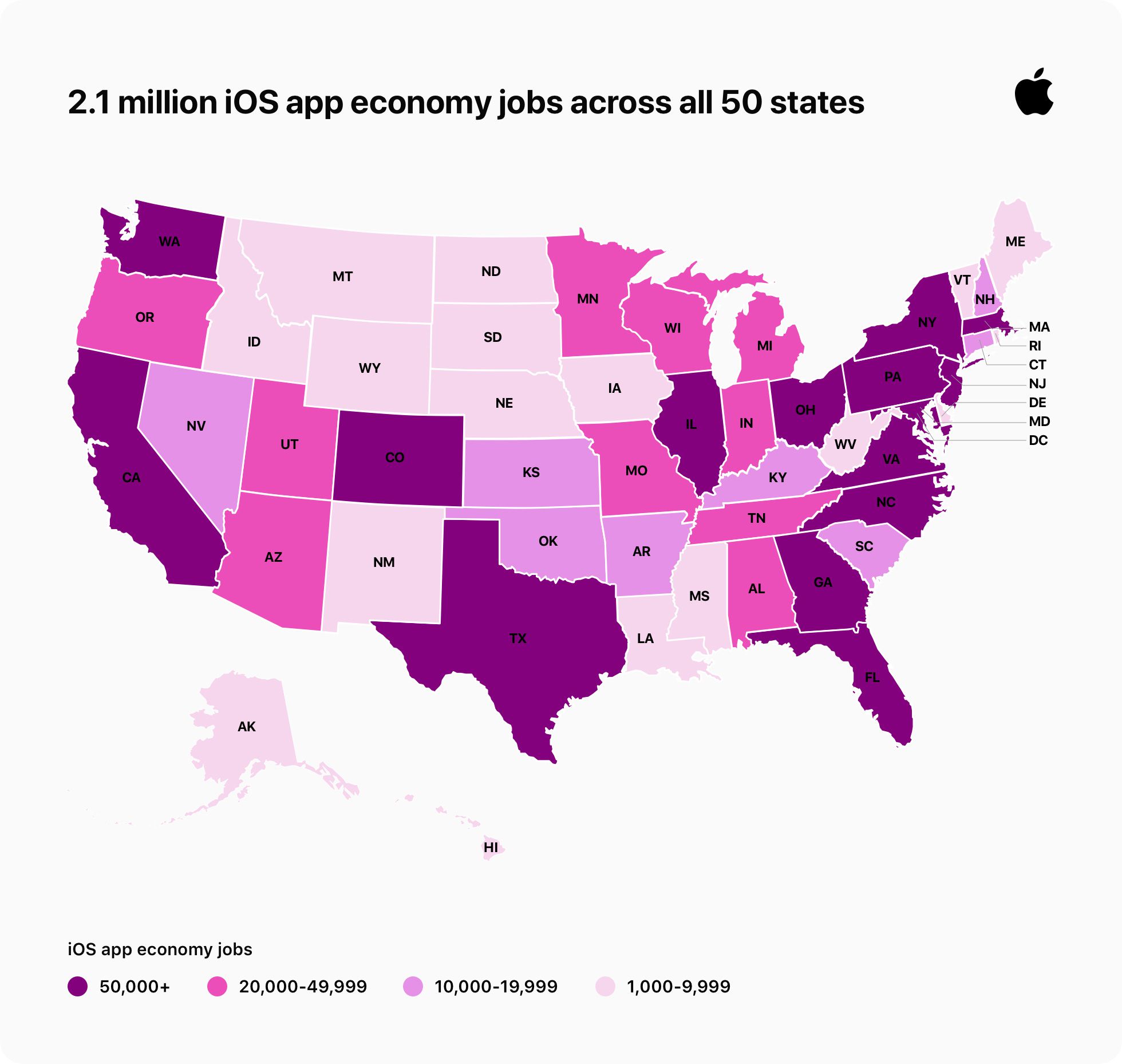 Apple Says iOS App Economy Created Nearly 300K New U.S. Jobs Since ...